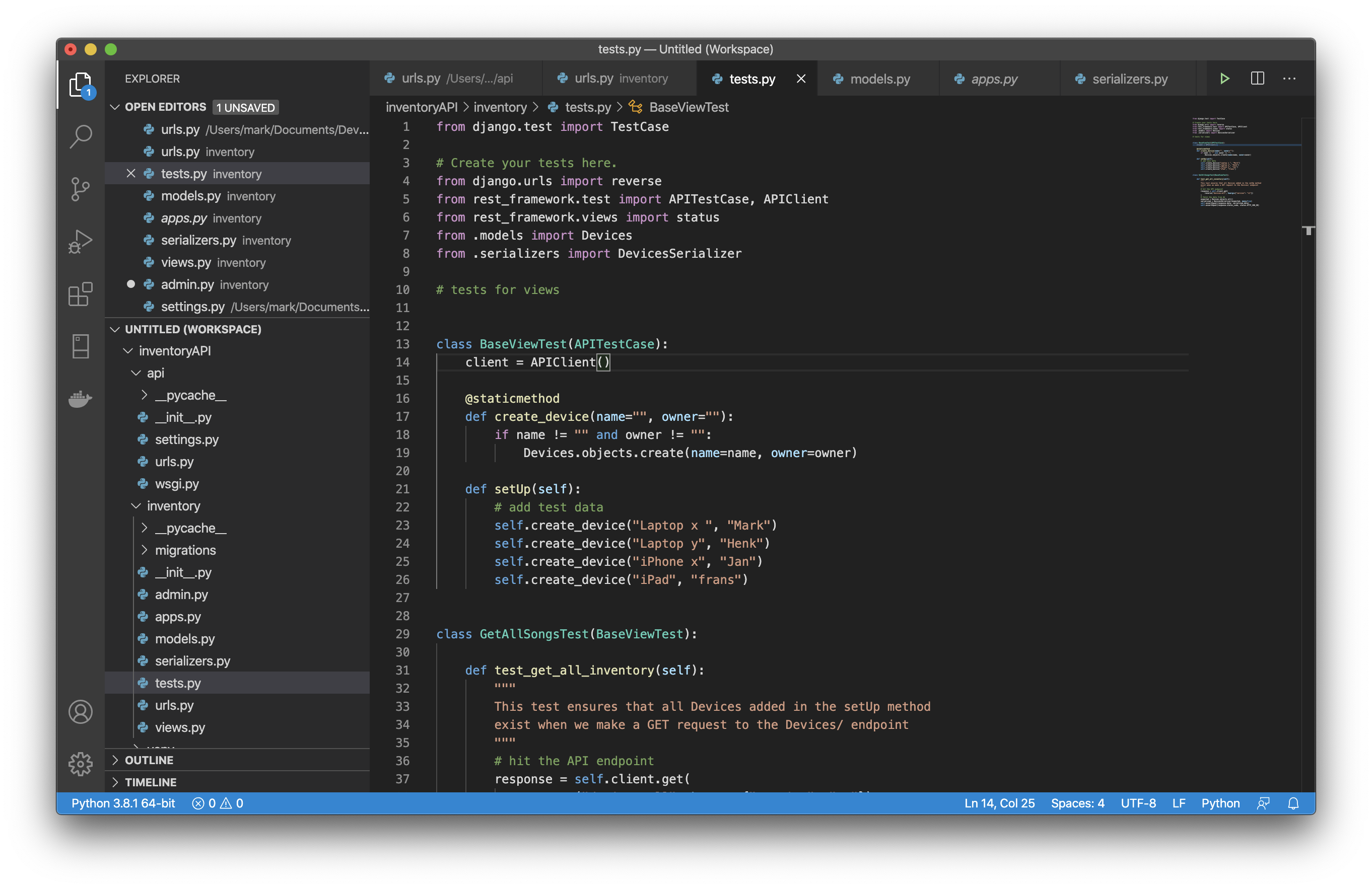 How To Build An Api With Django Rest Framework Within 30 Minutes Mark Ict